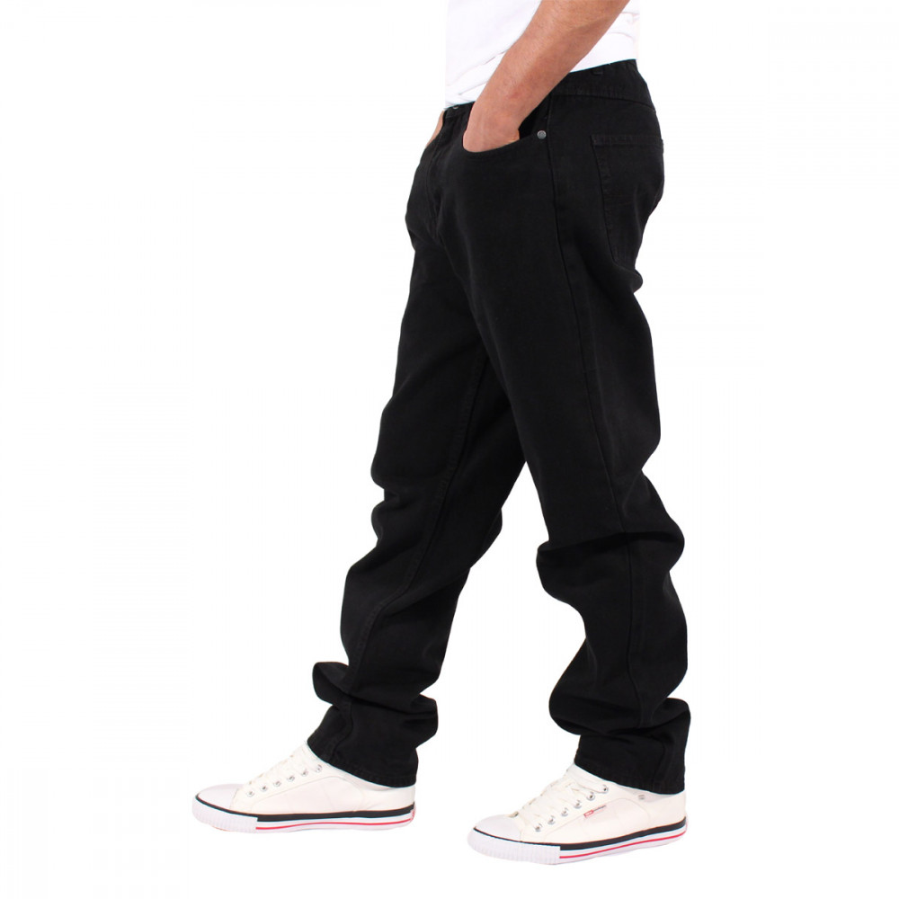 Georgio Peviani Men's Black Comfort Fit Denim Jeans