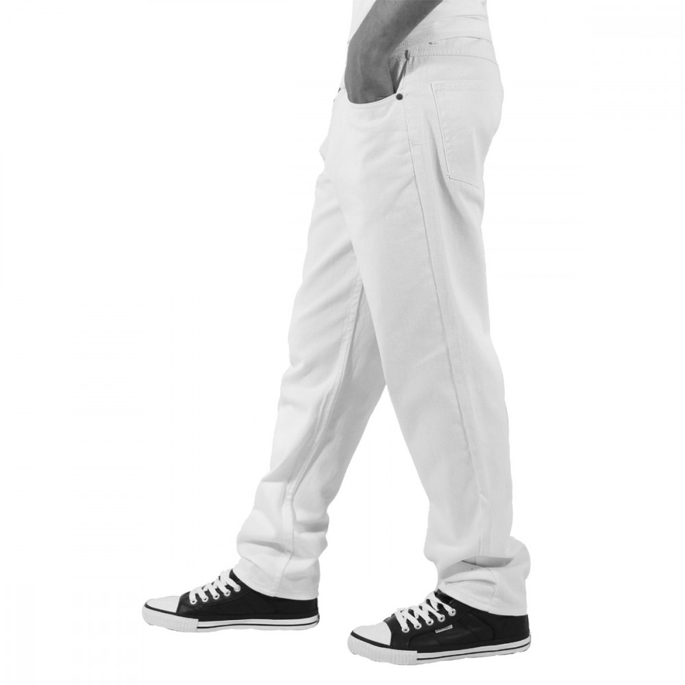 Georgio Peviani Men's White Comfort Fit Denim Jeans