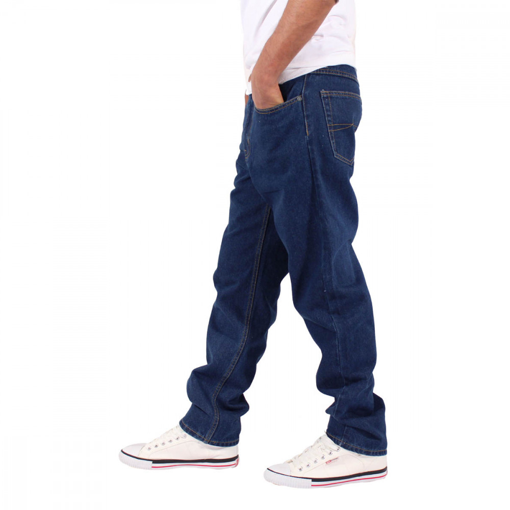 Georgio Peviani Men's Dark Blue Comfort Fit Denim Jeans