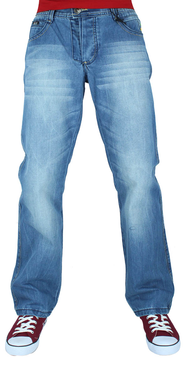 BDS Men's Stonewash Blue Saab Denim Jeans