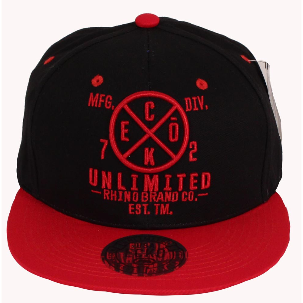 Ecko Unltd 72 Unlimited Mens Ladies Black Snapback Caps