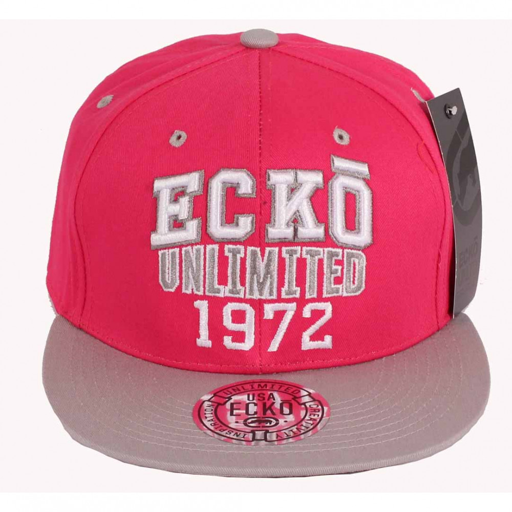 Ecko Unltd Unlimited 1972 Mens Ladies Pink Snapback Caps