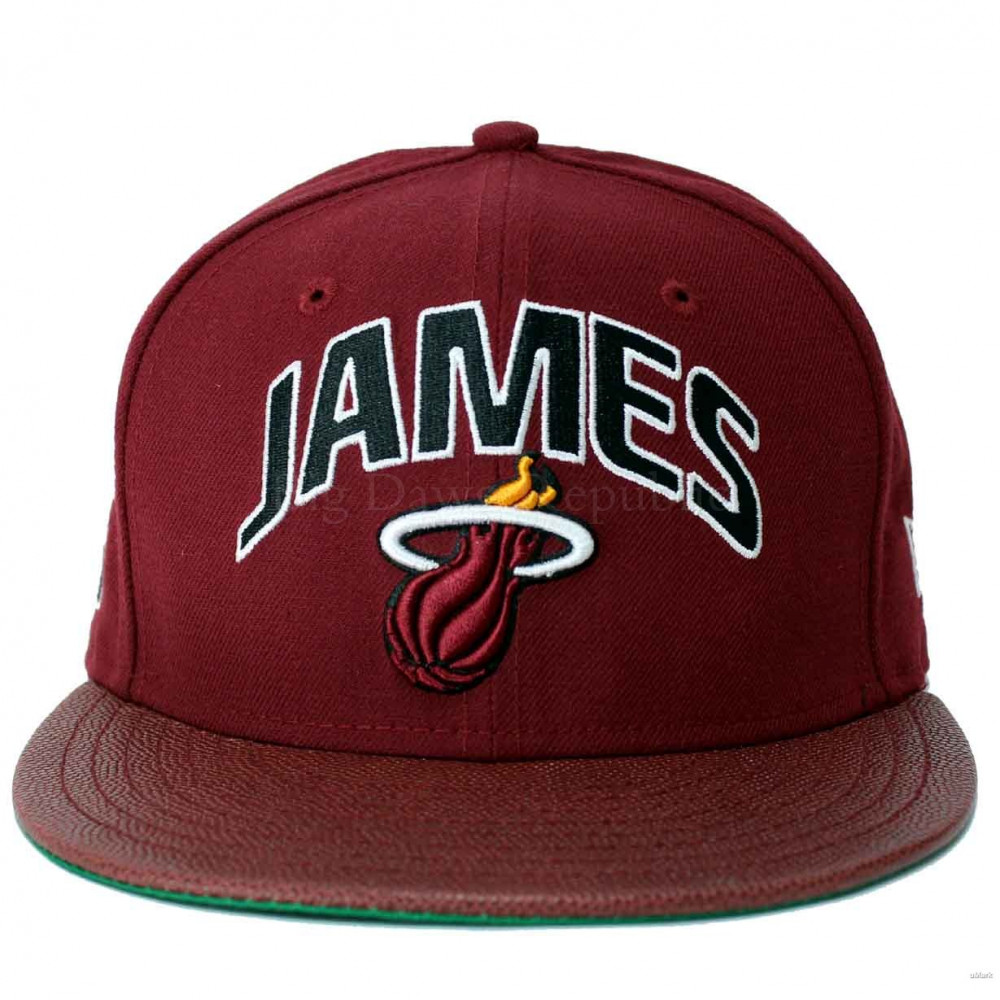 New Era NBA 59Fifty Players Miami Heat James LeBron Fitted Baseball Cap