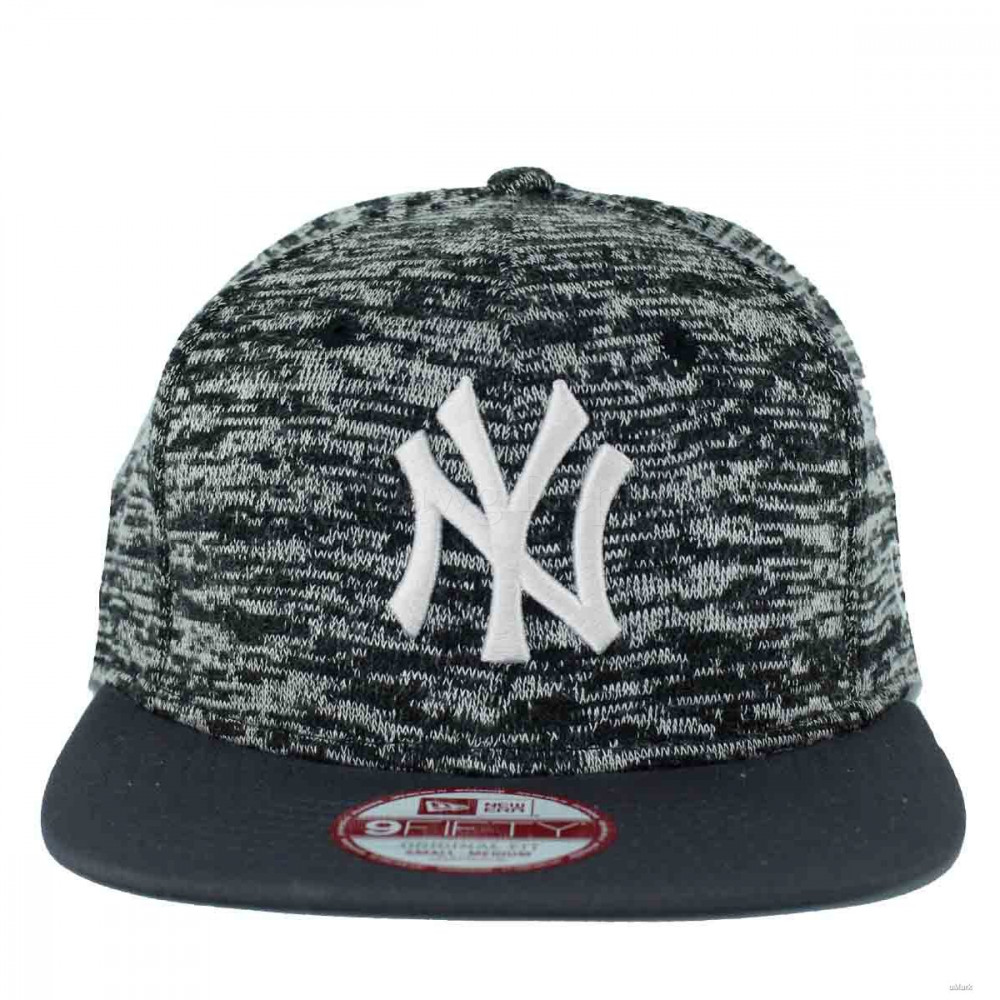 New Era MLB 9Fifty Light Weight Black Grey Knitted NY New York Yankees ...
