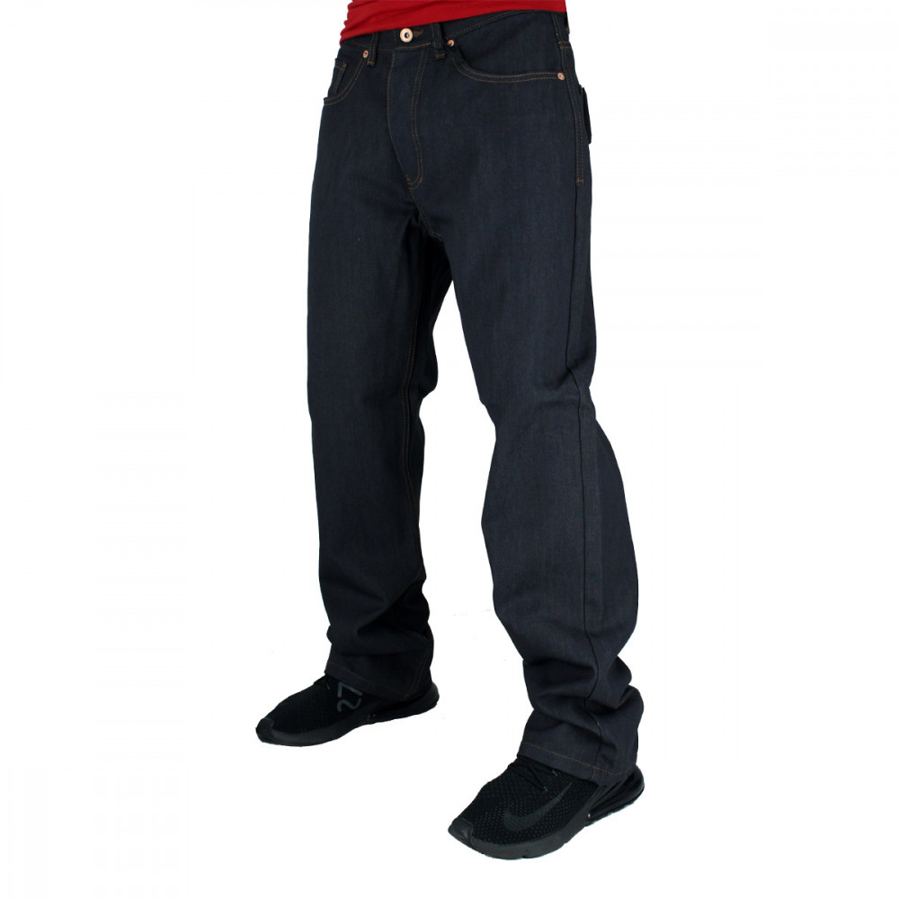 Rocawear Men's Double R Raw Japan Loose Fit Denim Jeans