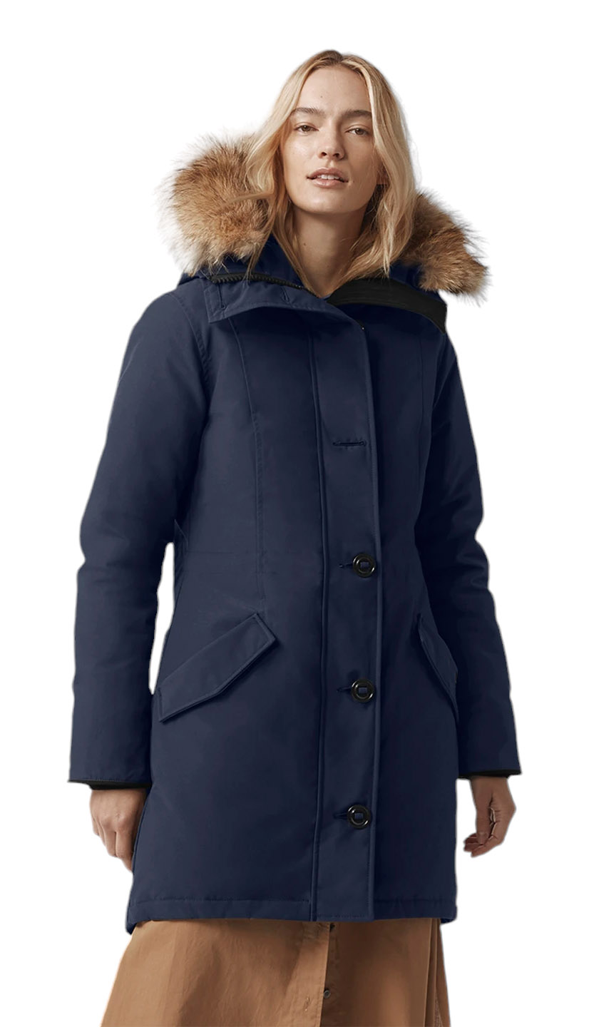 Tokyo Lee Ladies Navy Designer Urban Durable Warm Fur Trim Hooded ...